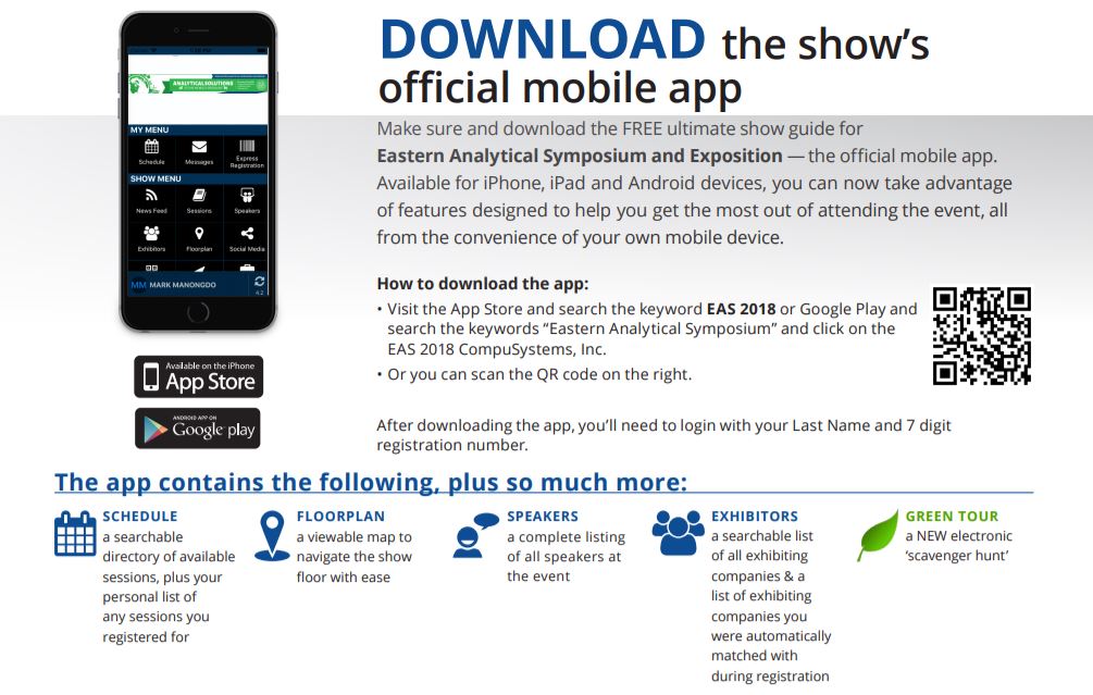 Final Program & Abstract Book - Eastern Analytical Symposium